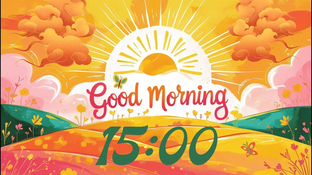 15 Minute Countdown Timer With Music (Acoustic Guitar) - Good Morning ...