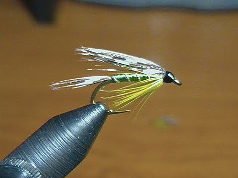 fly tying with hugh! guinea king wet fly attractor pattern . - YouTube