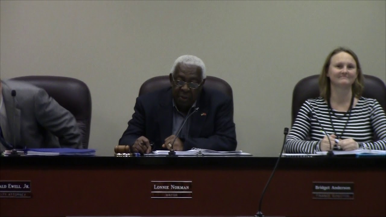 Manchester Tennessee Board Of Mayor & Alderman Meeting 01-02-2018 - YouTube