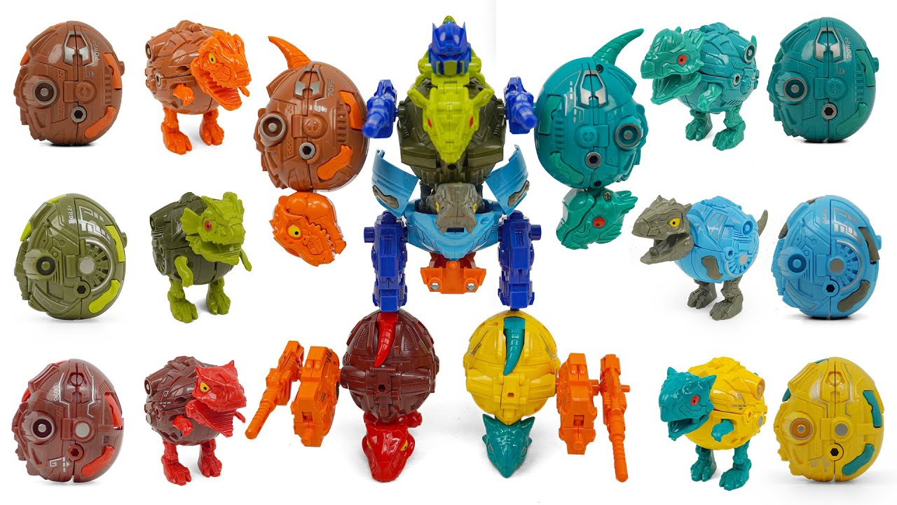 Mecha Dinosaur Big Fit 6 in 1 Tranformed Battle Armor Robot ...
