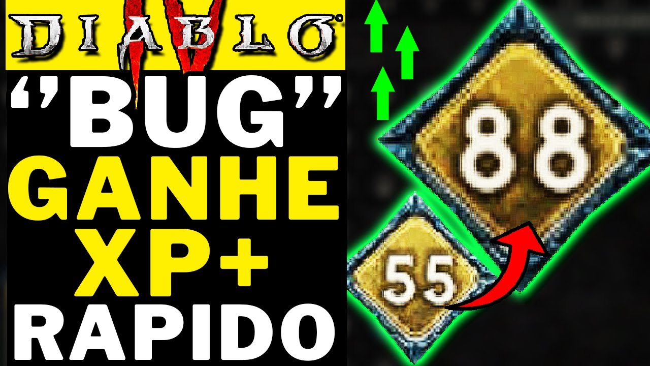 DIABLO 4 - NOVO ''BUG'' DESCOBERTO!! GANHE XP MUITO MAIS RAPIDO!!! SOLO ...