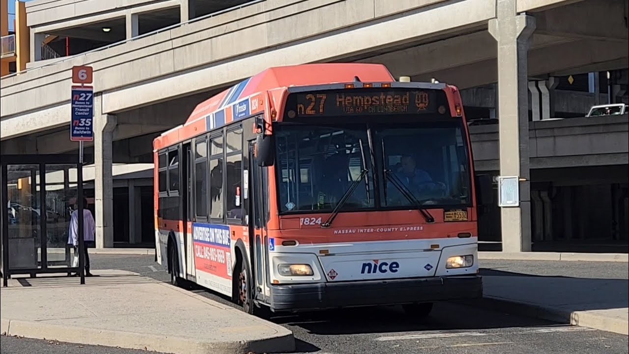 NICE Bus: 2011 Orion VII NG CNG #1824 on the N27 to Hempstead at ...