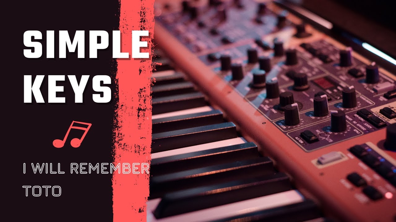 I Will Remember - Toto, Video Tutorial Piano - YouTube