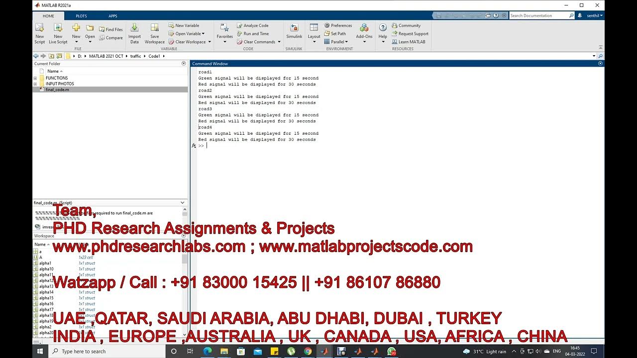 Smart traffic light control using Image processing || Smart Traffic ...