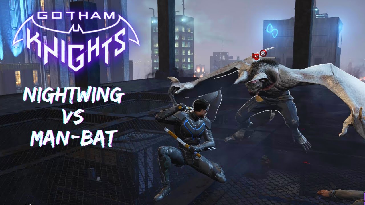 Gotham Knights Nightwing VS Man Bat 4K60FPS - YouTube