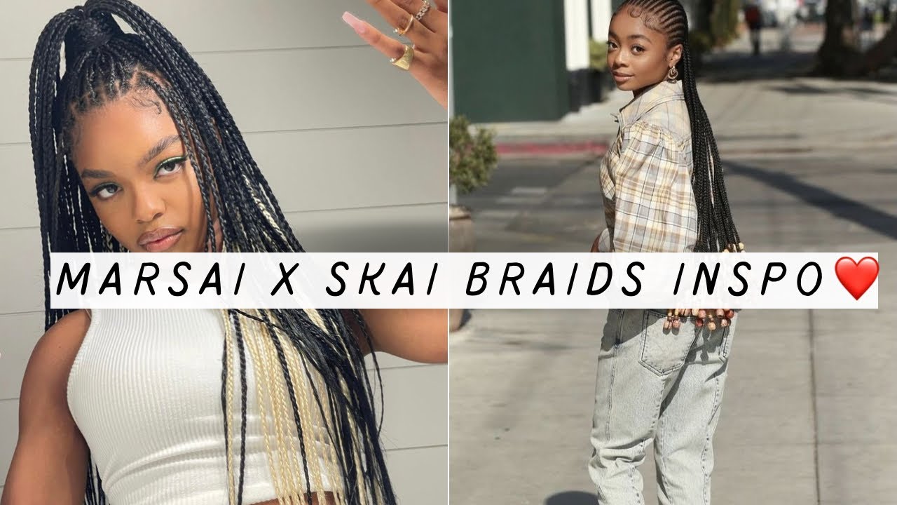 Marsai Martin and Skai Jackson Braids Compilation: Top 6 Braided ...
