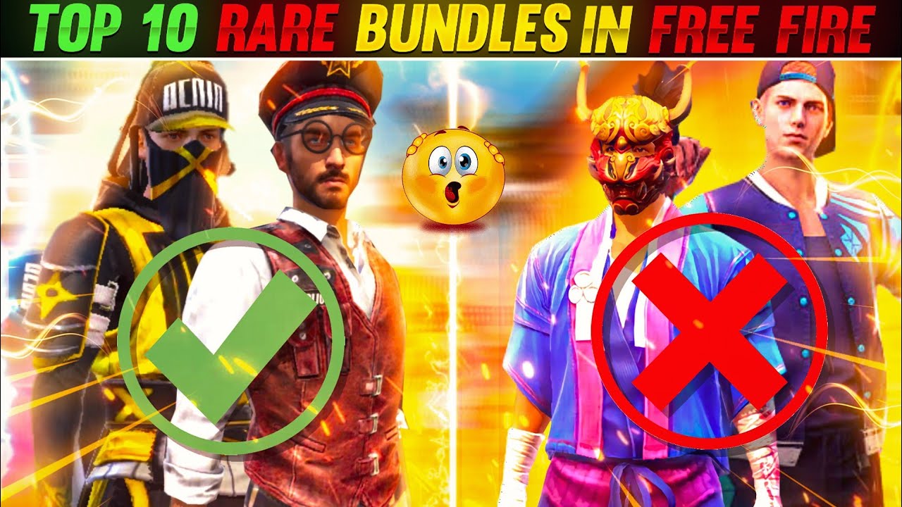 TOP 10 MOST RARE AND DEMANDING BUNDLE IN FREE FIRE || BEST BUNDLES IN ...