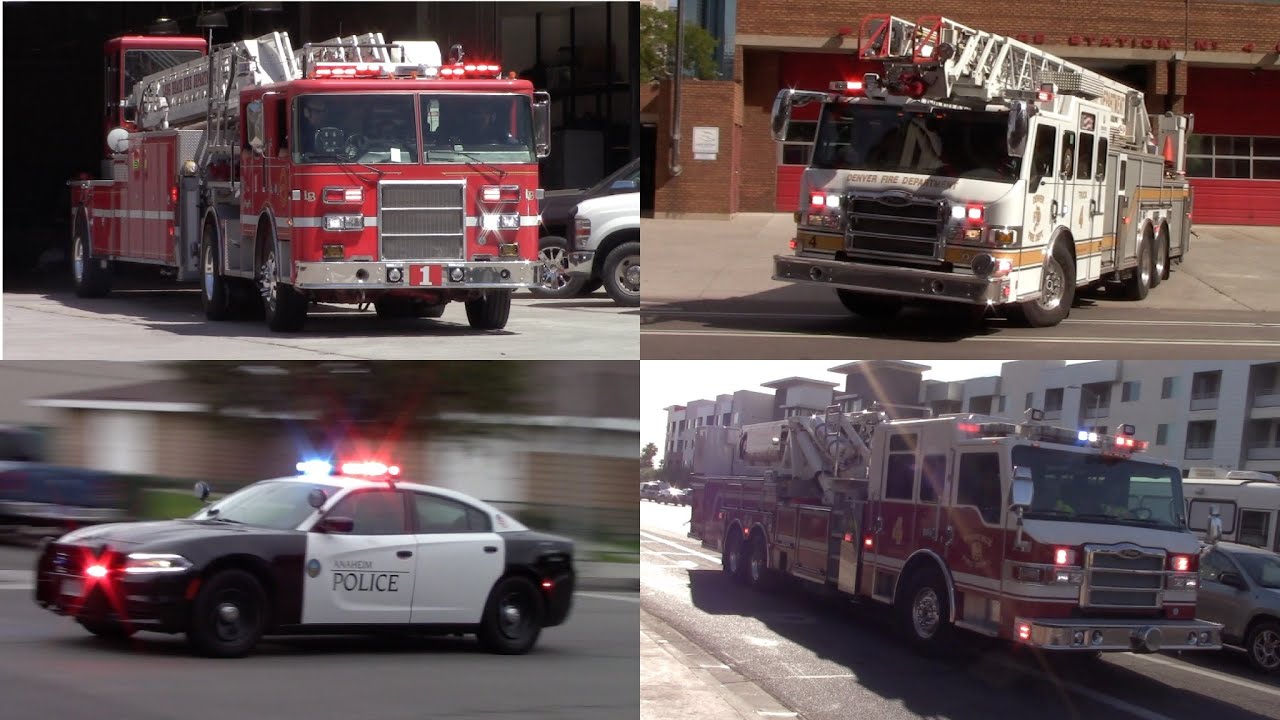[1 HOUR] Fire Trucks & Police Responding Compilation - Best of 2019 ...