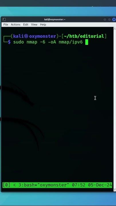 Performing an IPv6 Scan with Nmap - YouTube