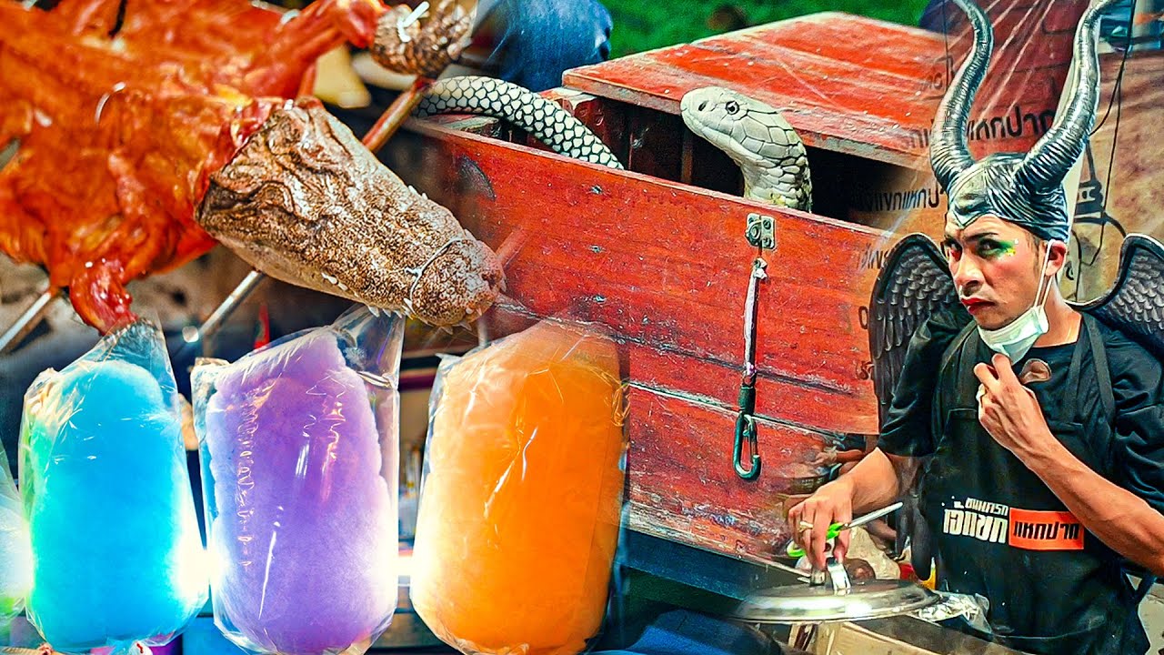 Amazing Thai Temple Fair | Extremely Unseen Street Food | งานวัดพะยอม ...