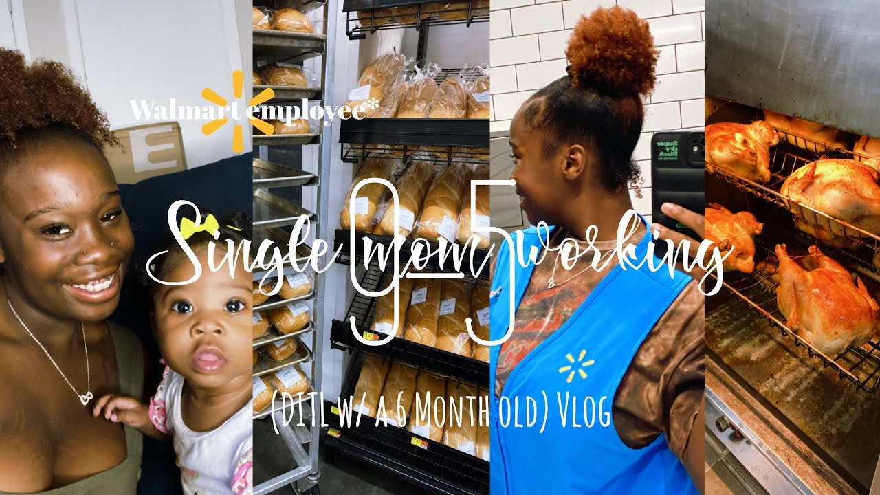 SPEND THE DAY W/ ME [Single mom working a 9-5] @walmart bakery - YouTube