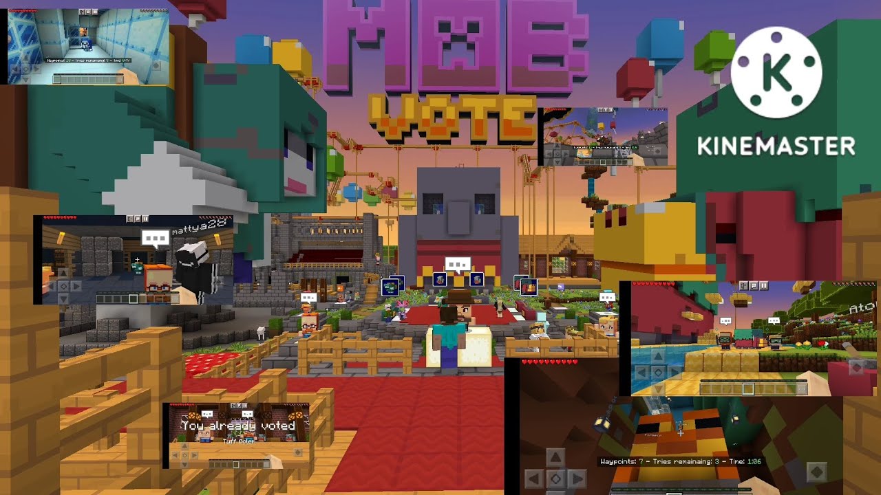 Mob Vote Server From Minecraft - YouTube