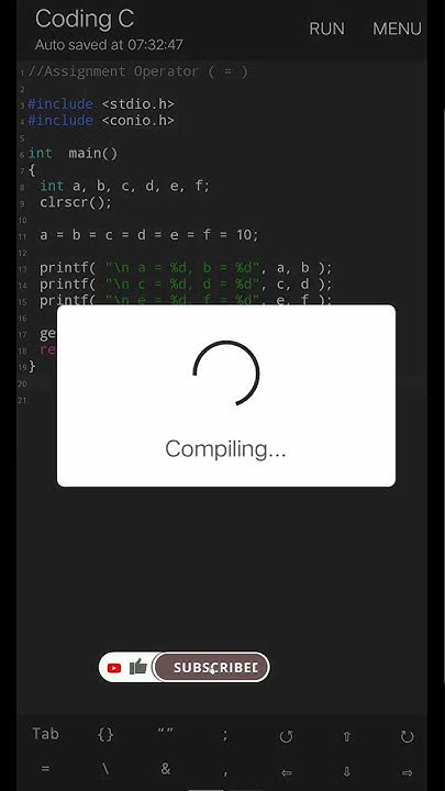 Assignment operator project in c 💻 //c language projects #coding #c ...