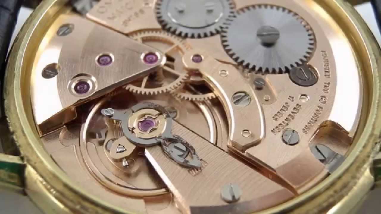 Omega manualwind Movement Cal.601 Running. - YouTube