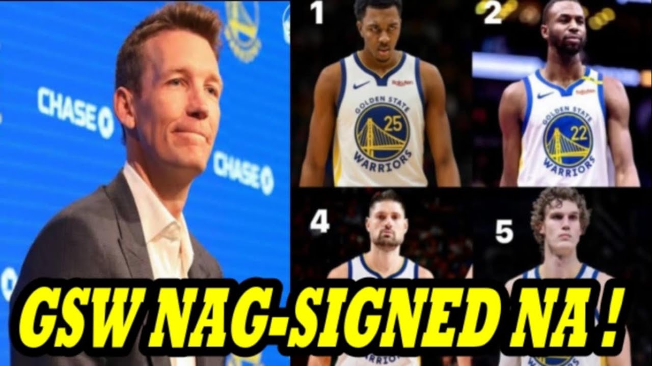 OFFICIAL; GSW SIGNED NA ng PLAYER sa LINEUP! NAKABALIK NA AGAD sa TEAM ...