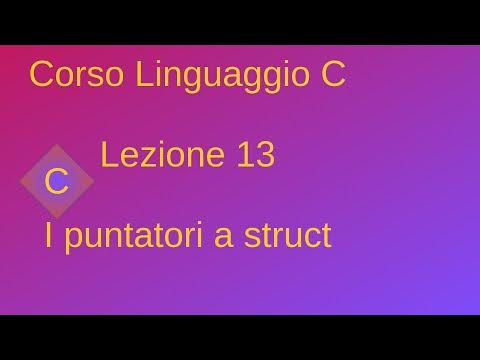 I puntatori a struct e agli array di struct in linguaggio C - YouTube