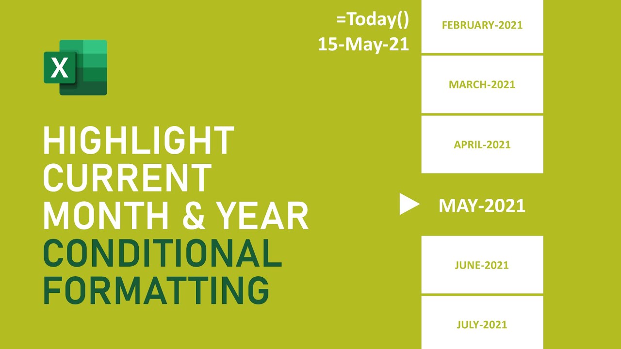 Conditional Formatting Highlight Cells Containing Current Month Year Conditional Formatting Highlight Cells Containing Current Month Year