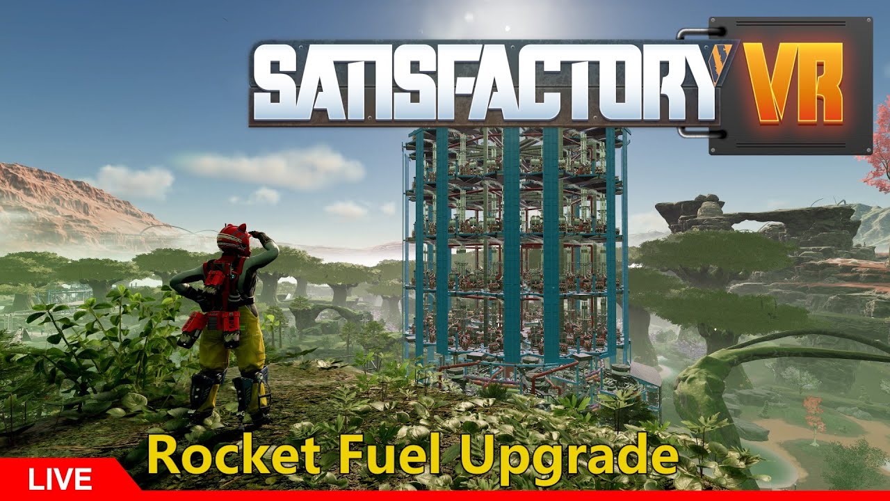 Satisfactory VR: Rocket Fuel Packaging & Architecture - YouTube