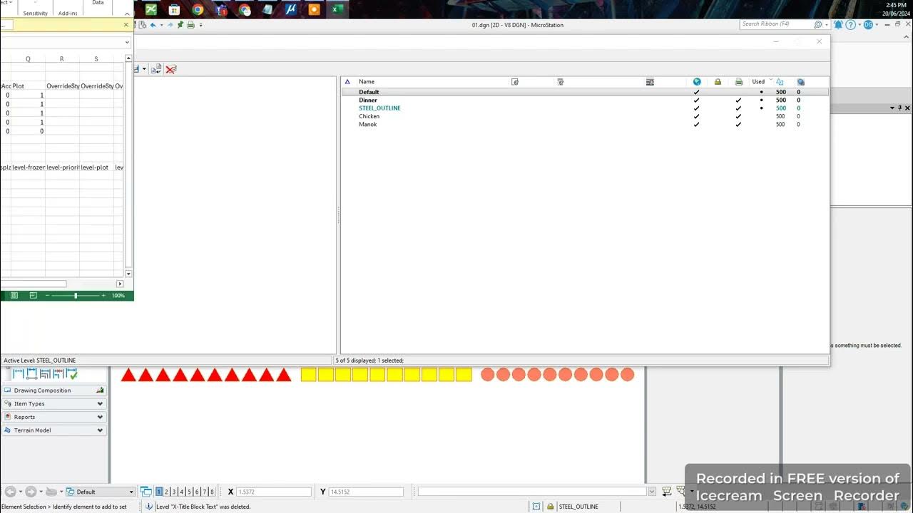 MicroStation CONNECT Edition: How To Export Levels To Excel File - YouTube