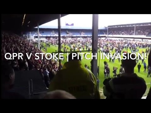 QPR 1-0 Stoke | Pitch Invasion! - YouTube
