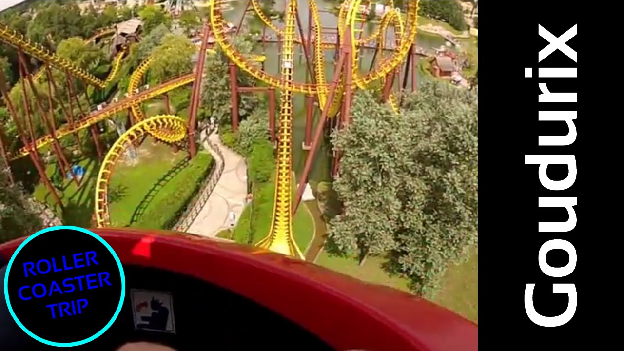 GOUDURIX On Ride HD (Parc Astérix - Paris- France) - Roller Coaster ...