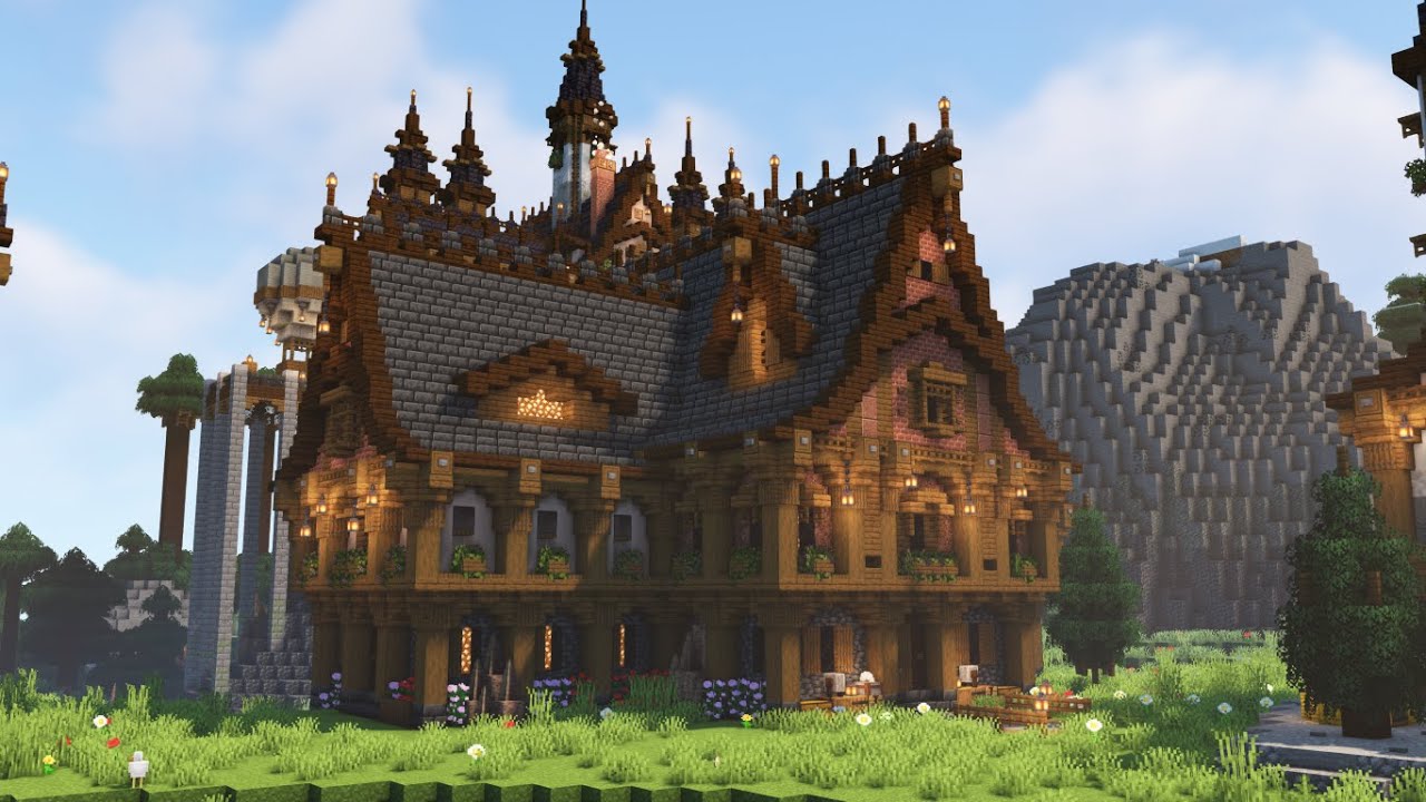 Fantasy Medium House - Minecraft Timelapse - YouTube