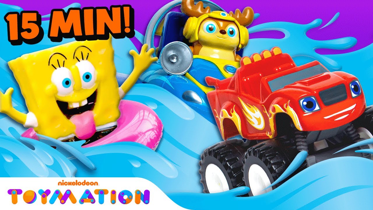 Best Toy Water Rescues w/ SpongeBob, Blaze, Deer Squad & MORE! 🐬⛵️ | Toymation - YouTube