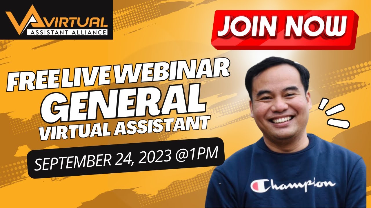 FREE LIVE WEBINAR: General Virtual Assistant for Complete Beginners ...
