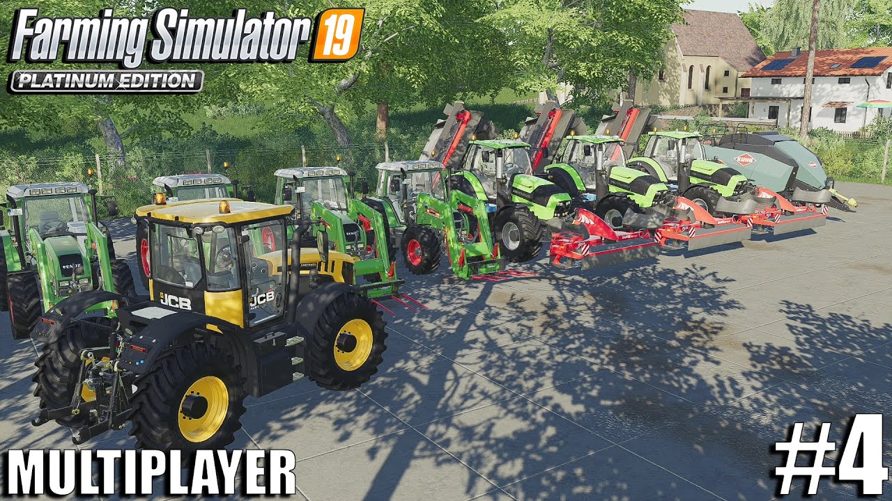 Turning Grass to Bales | Multiplayer | Farming Simulator 19 | #4 - YouTube