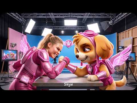 PAW PATROL MÄCHTIGES Armdrück-Match im ECHTEN LEBEN 🎵 (Chase, Marshall, Skye, Rocky, Rubble & mehr)