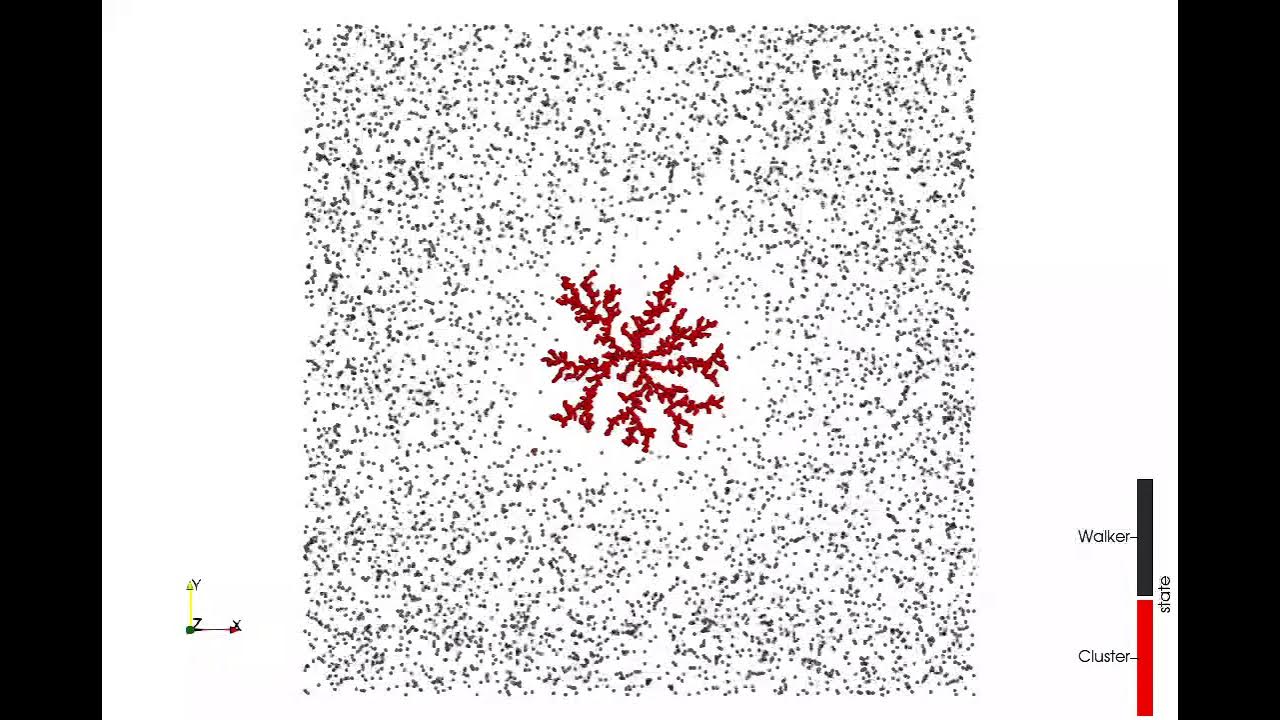 Diffusion Limited Aggregation Simulation - YouTube
