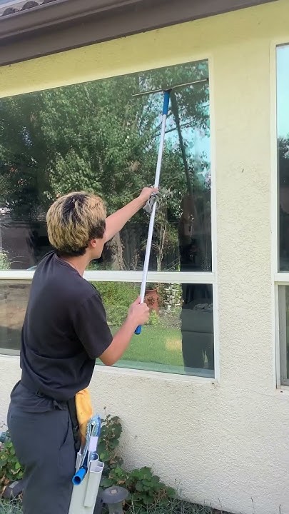 Satisfying Custom Window Cleaning - YouTube