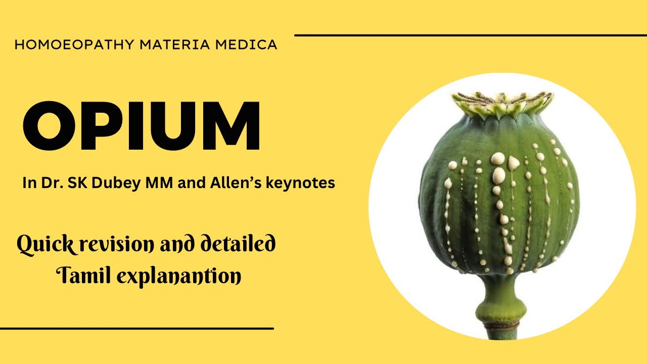 Learn Opium in less than 15mins|3rd Yr Homeopathic MM| Easy and clear ...