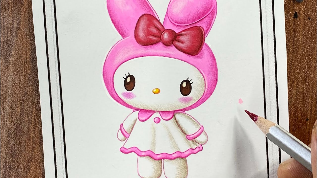 Cách vẽ My Melody 2d | How to draw My melody - YouTube