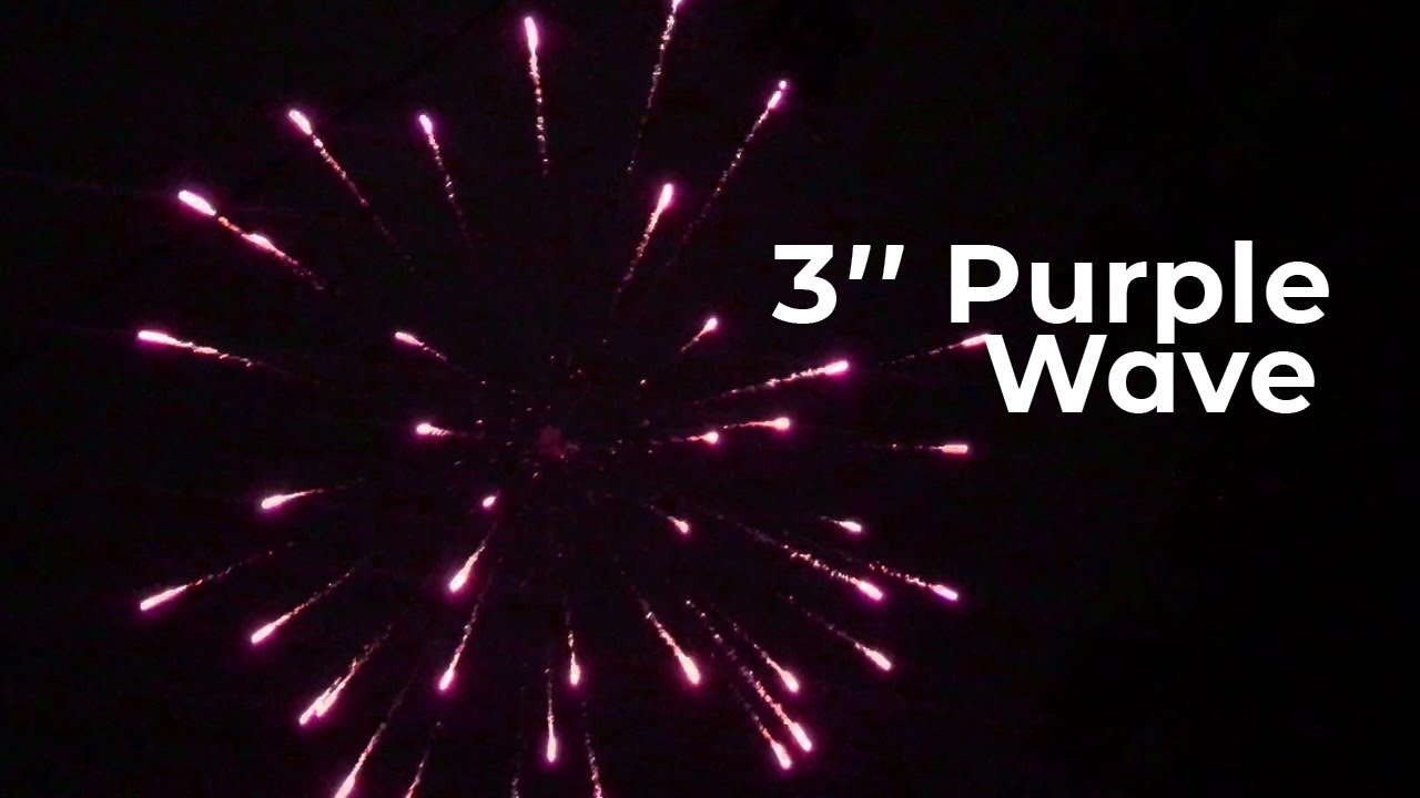 3 inch Firework Shell | Purple Wave - YouTube
