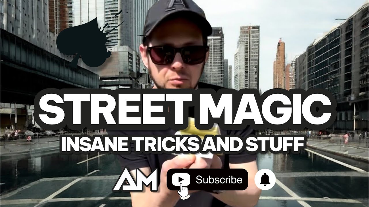 STREET MAGIC - INSANE TRICKS AND STUFF!! Magician Ash Marlow (Short ...