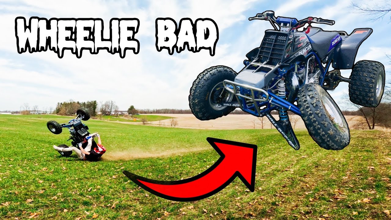 I Broke my Banshee Practicing Wheelies - YouTube
