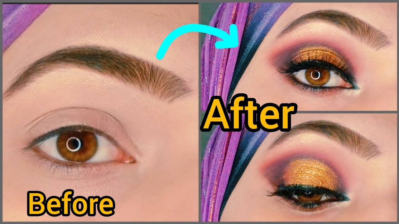 Smokey glitter eye makeup Tutorial || Step by step easy party/ Festival ...