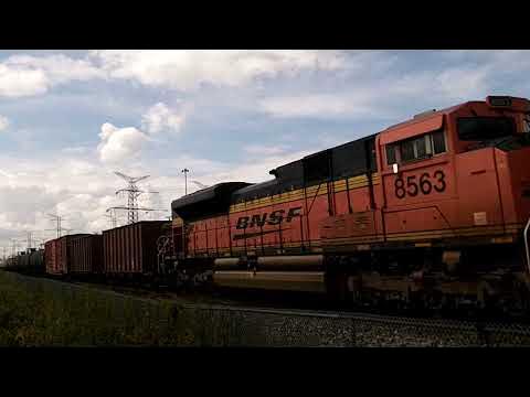 1+1/BNSF DPU/CPKC 230 w/ CP 8063 (ex CP 9540) leads this long 508 axle, EB Mixed Freight train ...