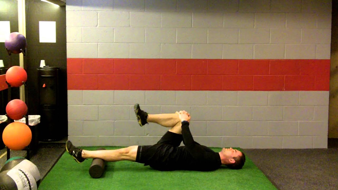 Single Leg Straight Leg Glute Bridge - YouTube