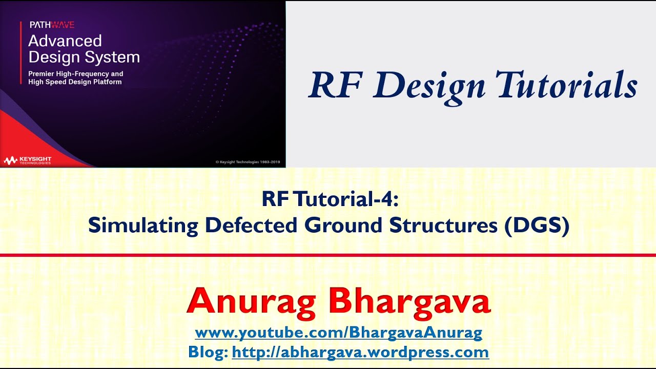 RF Design-4: Simulating Defected Ground Structure (DGS) in ADS - YouTube