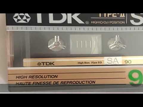 Vintage Rare TDK Type II SA90 High Resolution High CrO2 Position 90 Minute Cassette - YouTube
