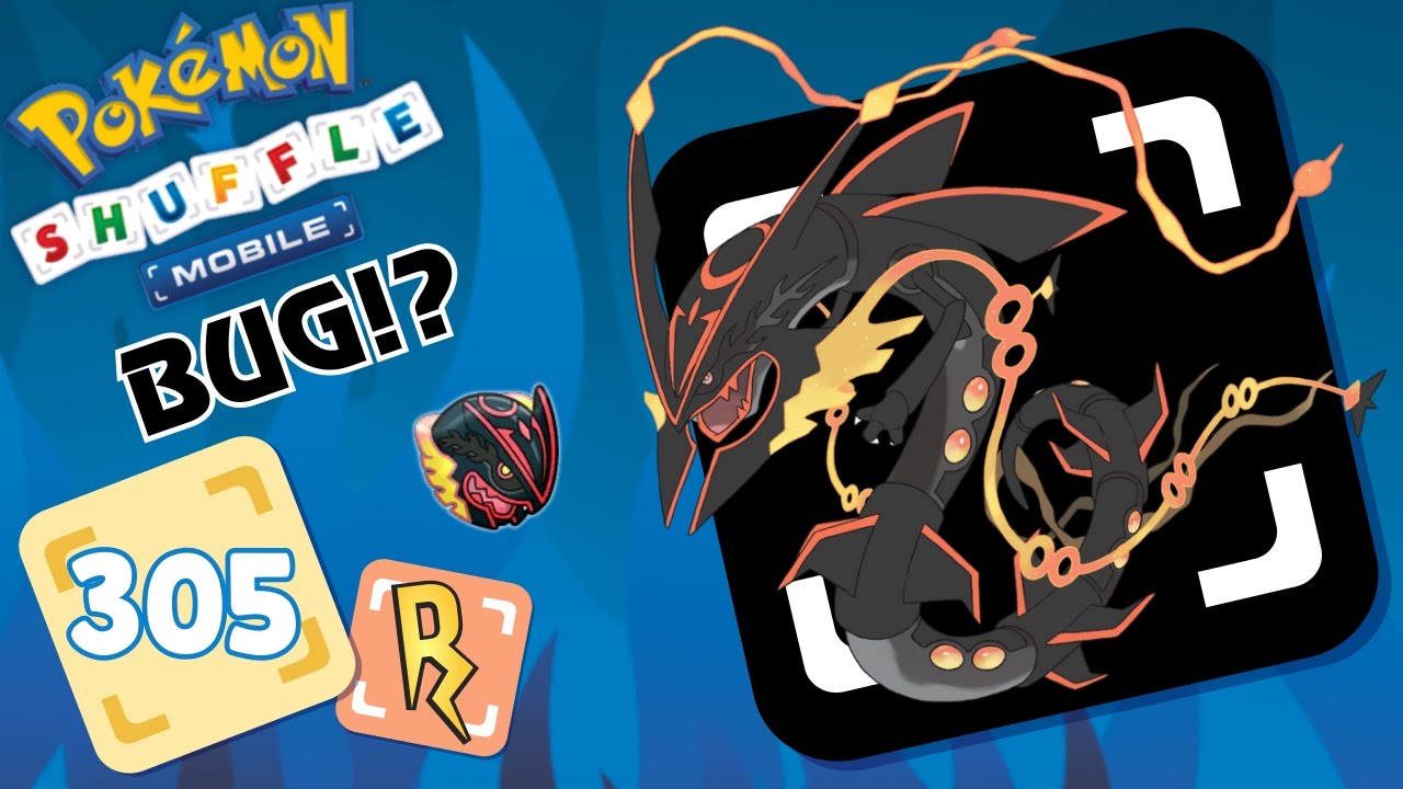 Pokémon Shuffle Mobile - BUG Mega-Rayquaza Shiny!? - YouTube