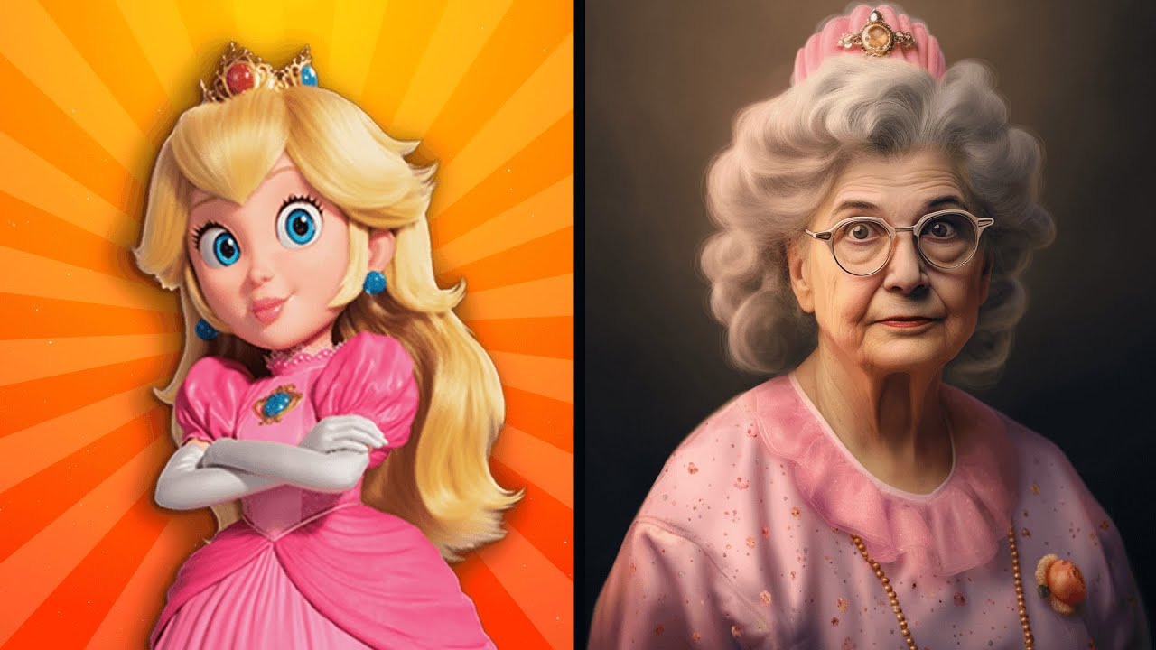 👴 Mario's Old Age Makeover: Imagine the Characters as Senior Citizens ...