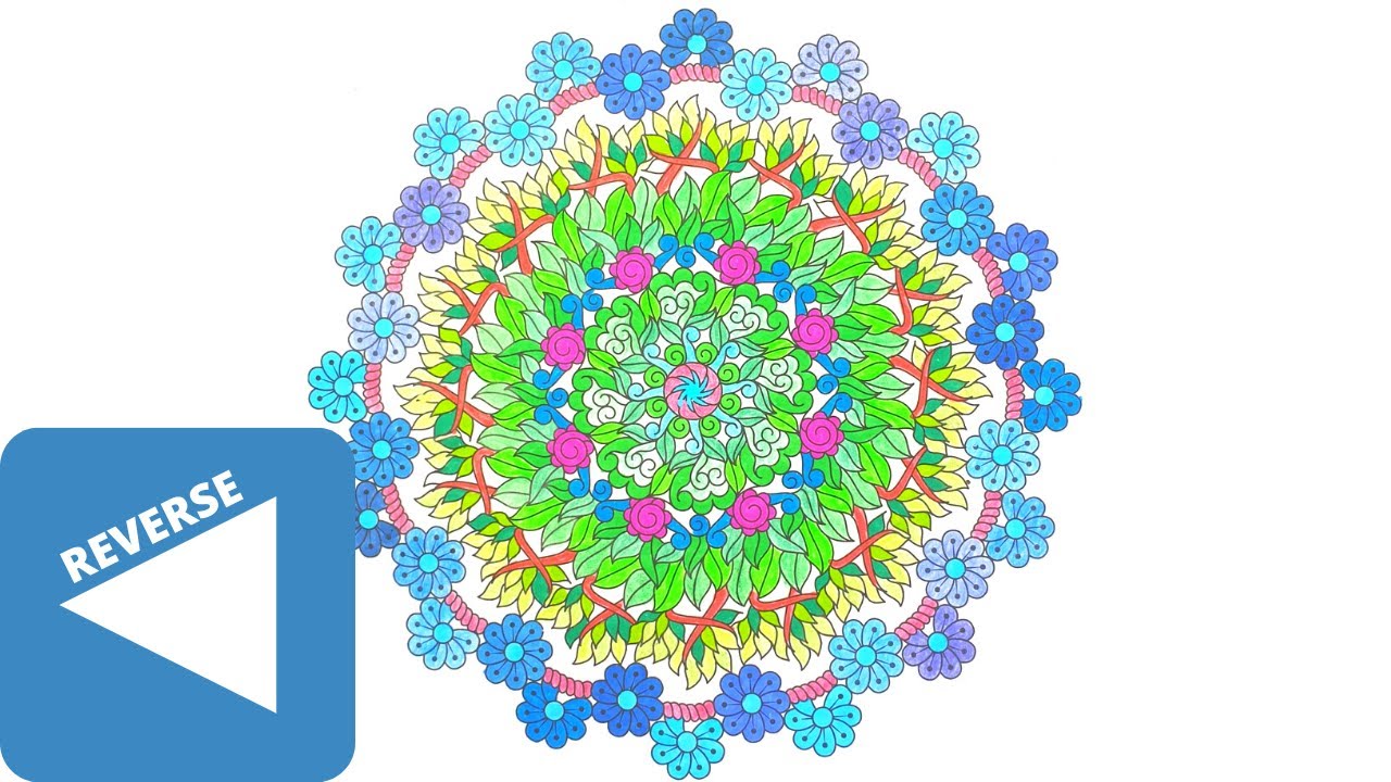 Reverse Time Lapse | Satisfying Video | Mandala - YouTube