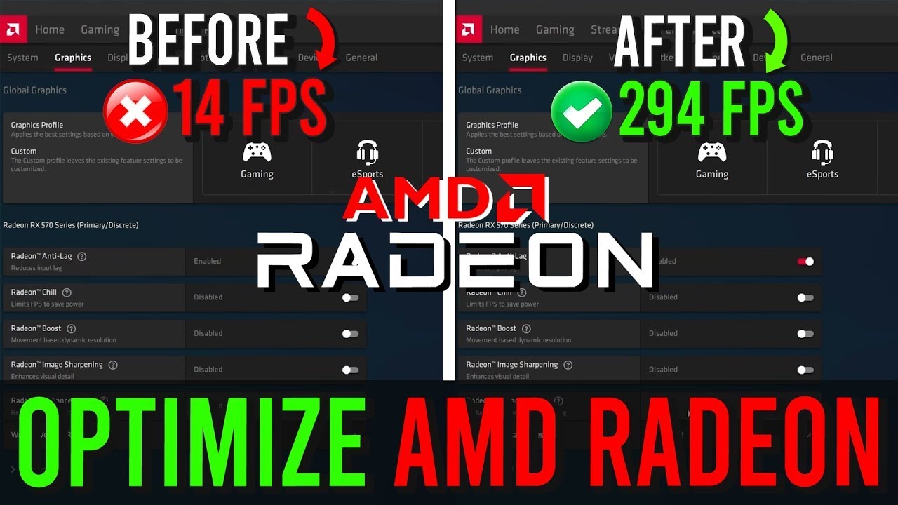 🔧AMD RADEON BEST SETTINGS GUIDE 🔥 HOW TO OPTIMIZE AMD FOR GAMING| | FIX ...