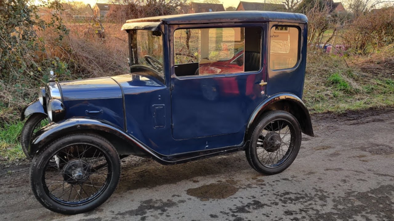 1929 Austin 7 RK Saloon. Quick run. - YouTube