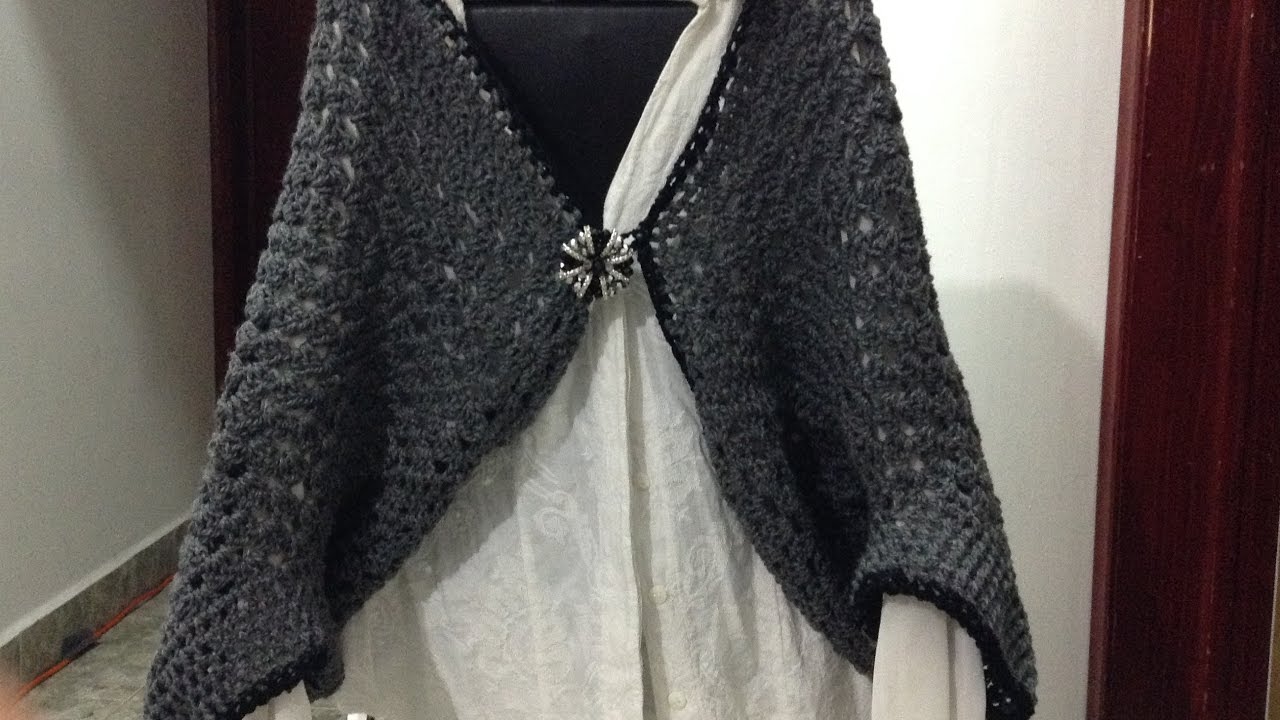 capa tejida a crochet - YouTube
