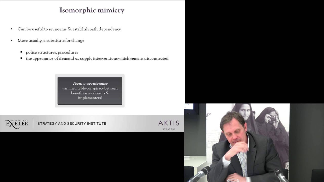 Andrew Rathmell - A political approach to security and justice - YouTube