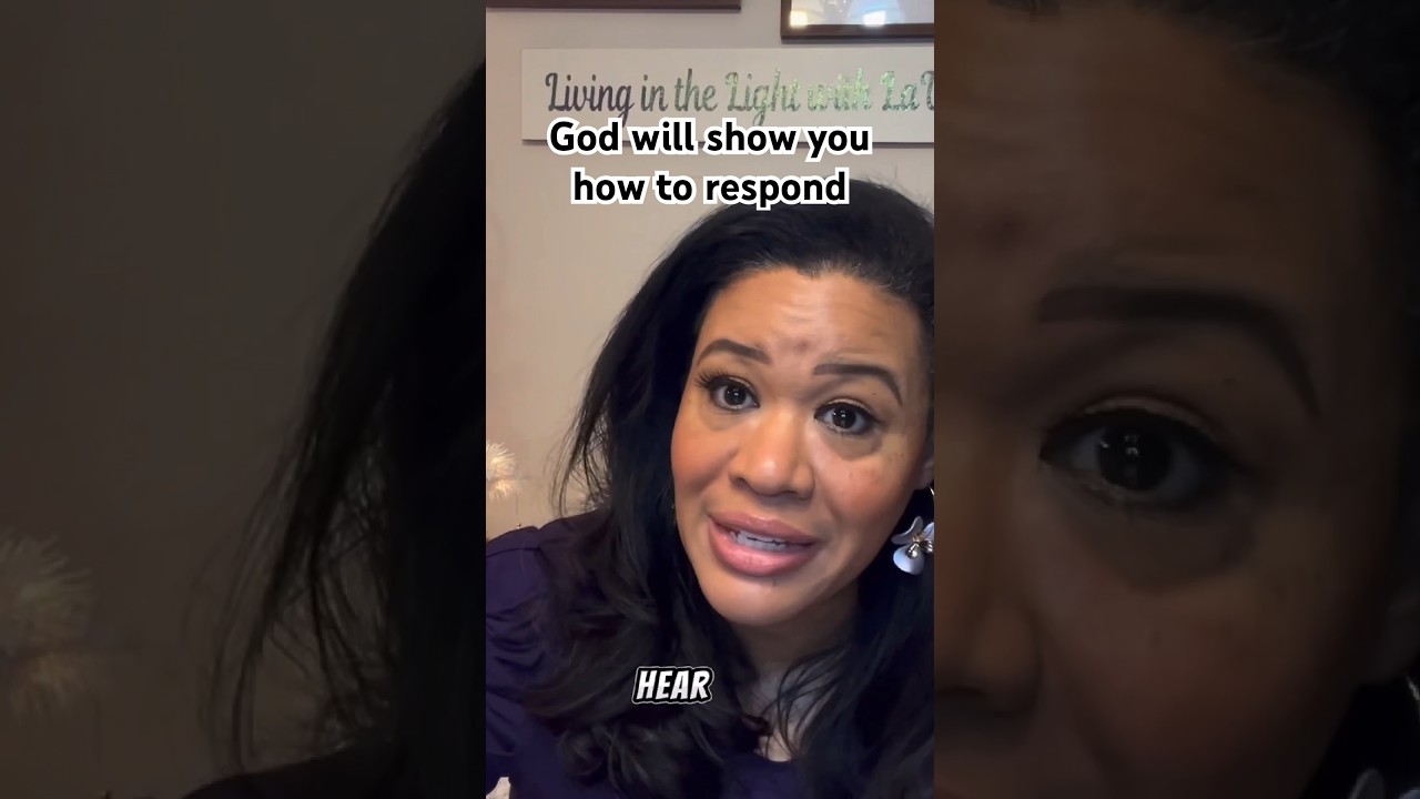 God will show you how to respond. #faith #walk - YouTube